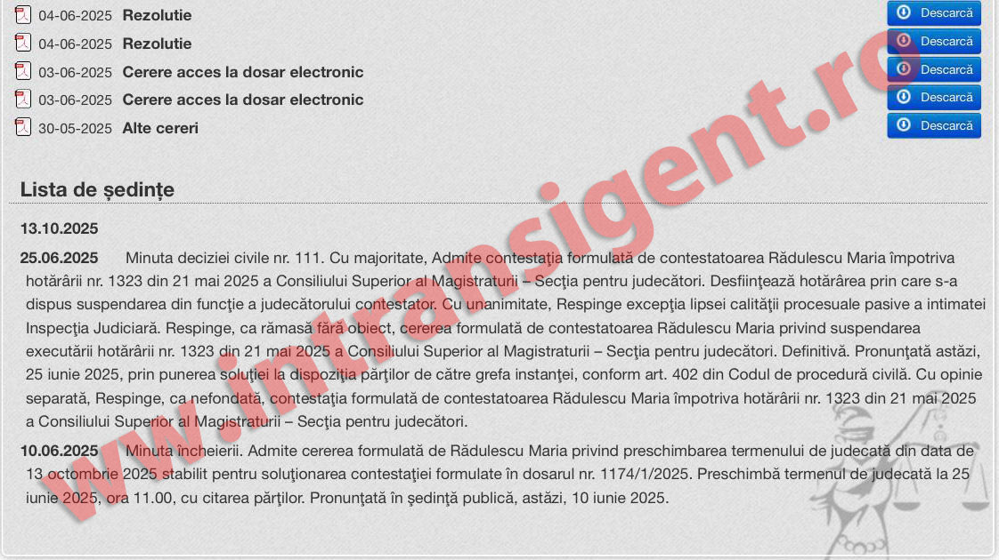 BOMBĂ// Înalta Curte anulează suspendarea judecătoarei Maria Rădulescu ...